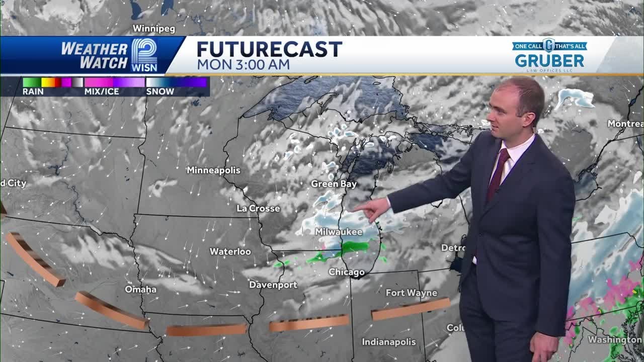 Weather: Sunday Sun To Monday Snow - YouTube