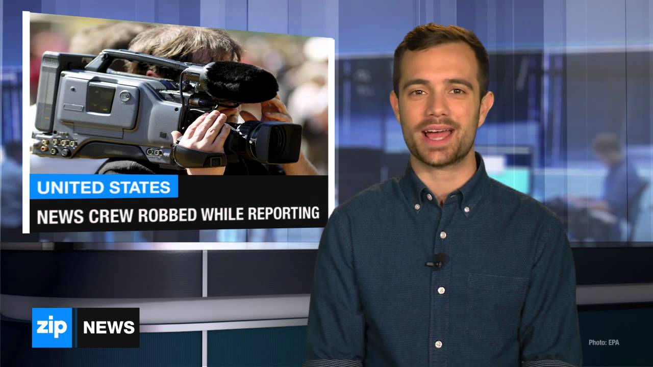 News Crew Robbed While Reporting - August 11, 2014 - YouTube