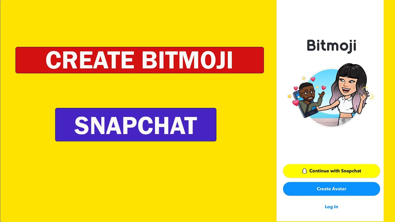 How to Create Bitmoji on Snap chat - YouTube
