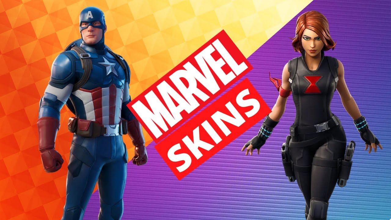 TODAS LAS SKINS DE MARVEL DISPONIBLES EN FORTNITE!! (ALL MARVEL SKINS ...