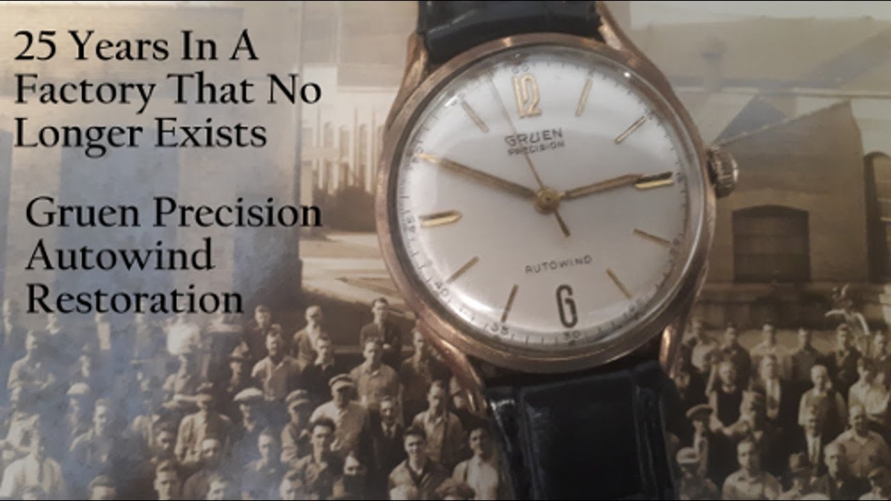 Gruen 25 Year Service Watch Restored - YouTube