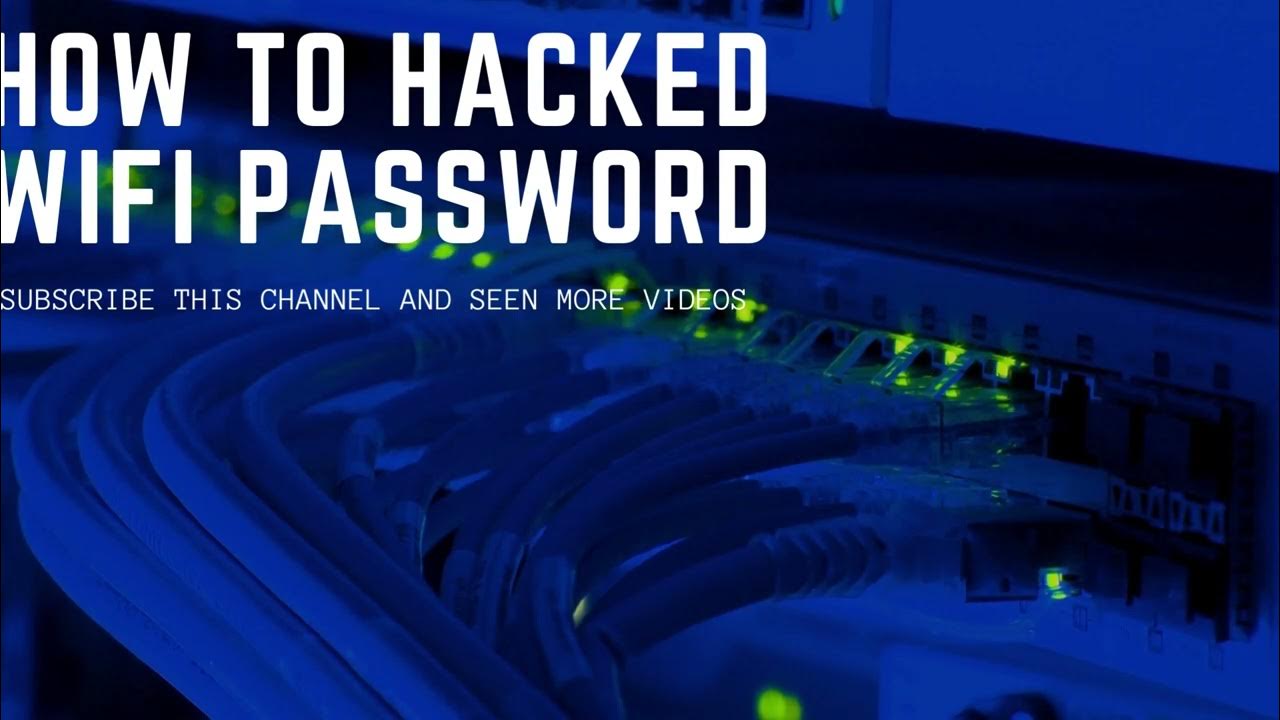 How to hacked wifi password?? - YouTube