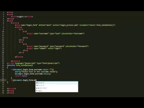 php login page tutorial for beginners - YouTube