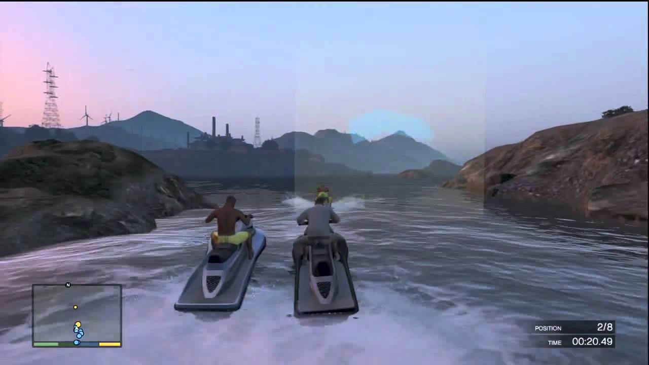 GTA 5 JET SKI RACE GAMEPLAY - YouTube