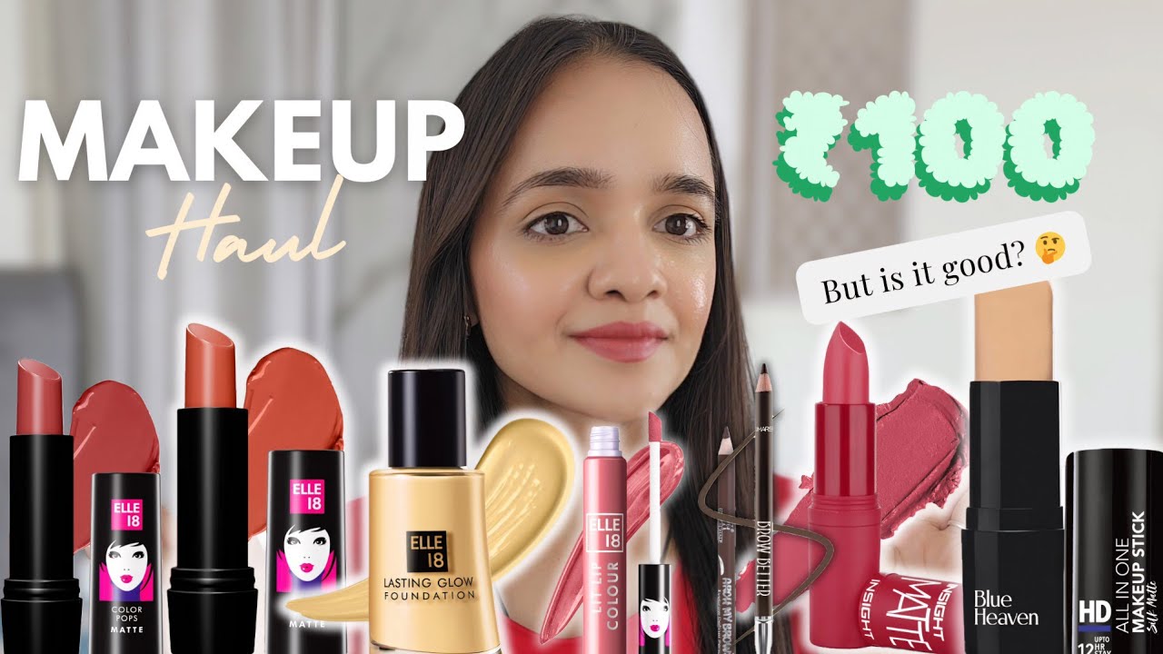 Makeup Under ₹100 Haul | Affordable Makeup | Insight Cosmetics,Elle 18 ...