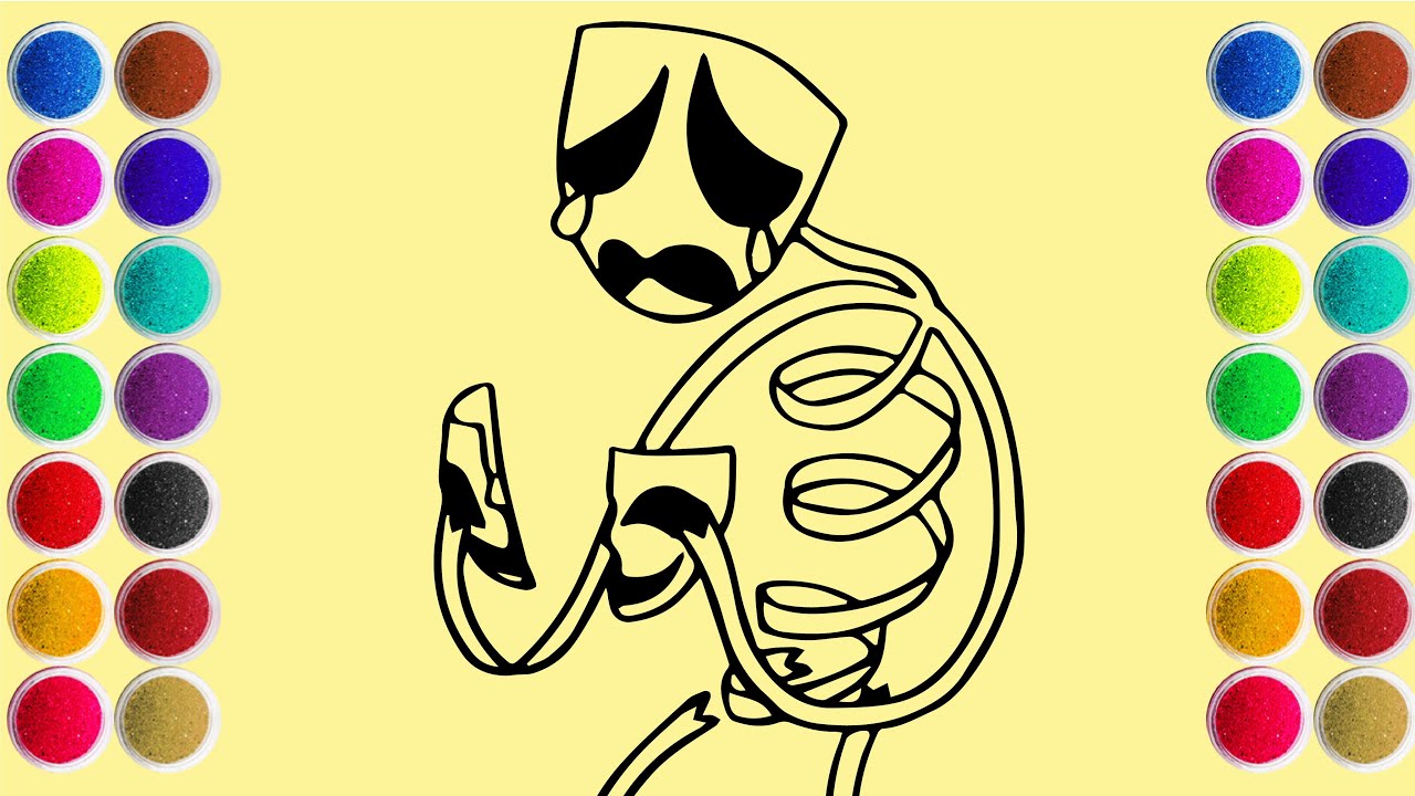 Draw and Coloring The Amazing Digital Circus - Gangle (Sad) - Sand ...