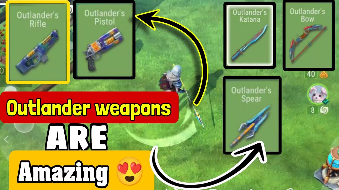 Crafting powerful T4 outlander weapons | amkin survival - YouTube