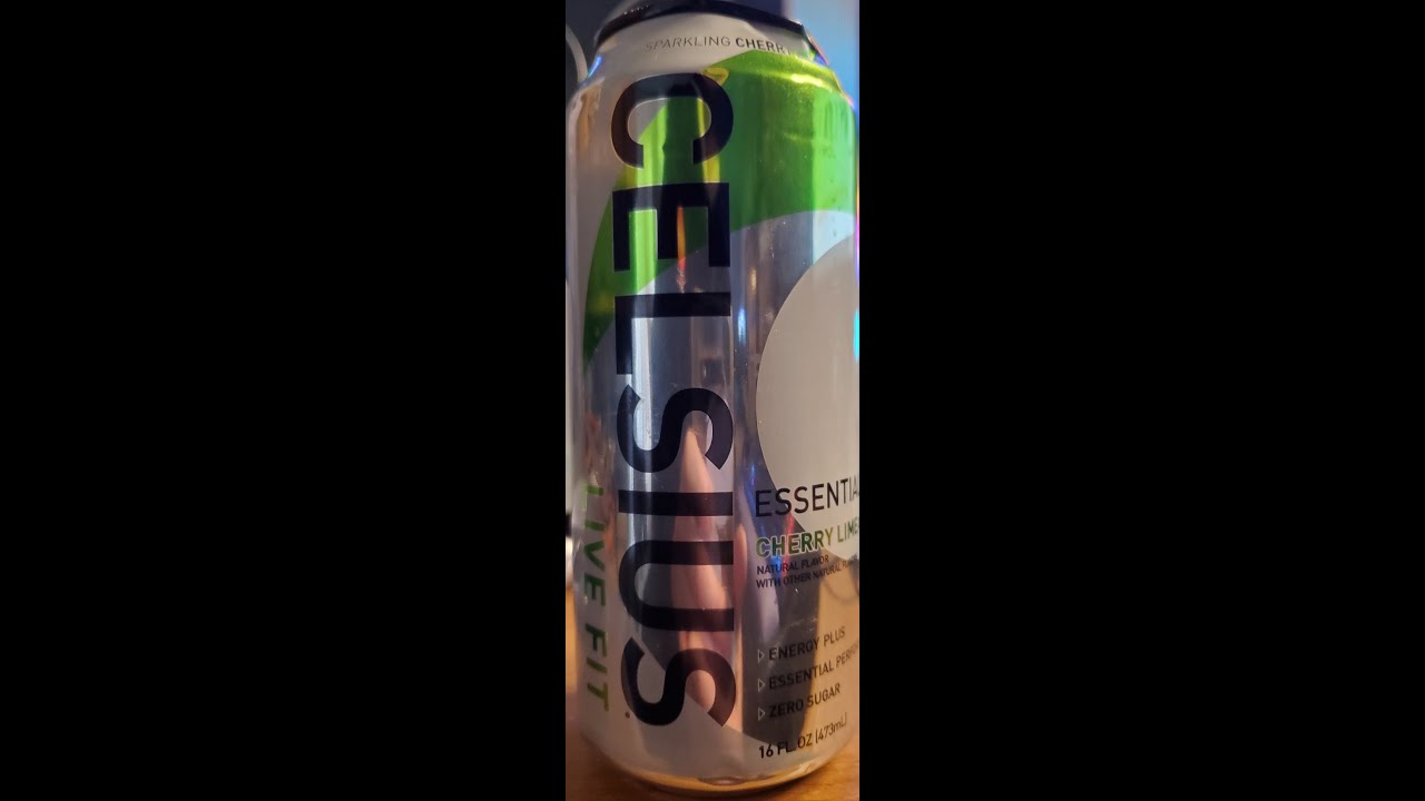 Celsius Essentials Zero Sugar Cherry Limeade Energy Drink Review - YouTube
