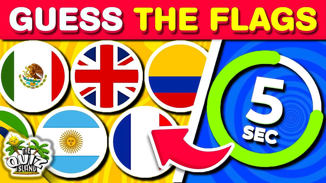 🚩 Guess the Country by the Flag 🌍| World Flags Quiz 🧠🤯 | Geography quiz ...
