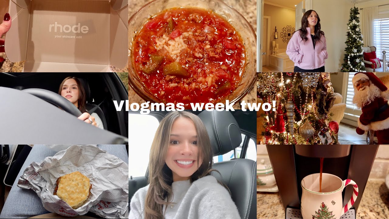 Vlogmas Week Two! NEW HAIR, rhode package, Christmas presents, & more ...