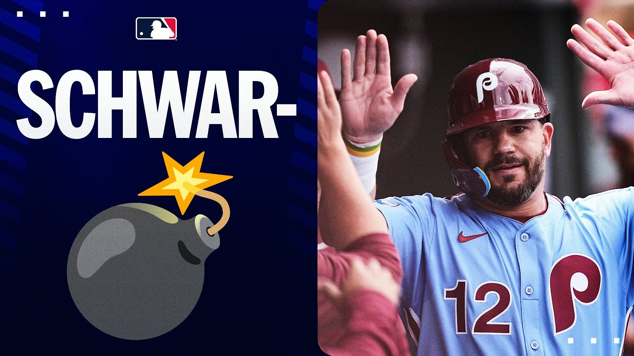 SCHWAR-BOMB! 💣 444-ft homer for Kyle Schwarber! - YouTube