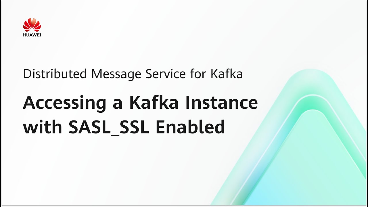 Distributed Message Service Dms For Kafka Accessing A Kafka Instance