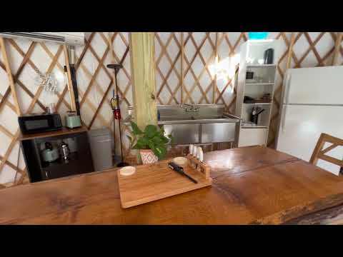 Yurt 10, Brown Mountain Beach Adventure Resort - YouTube