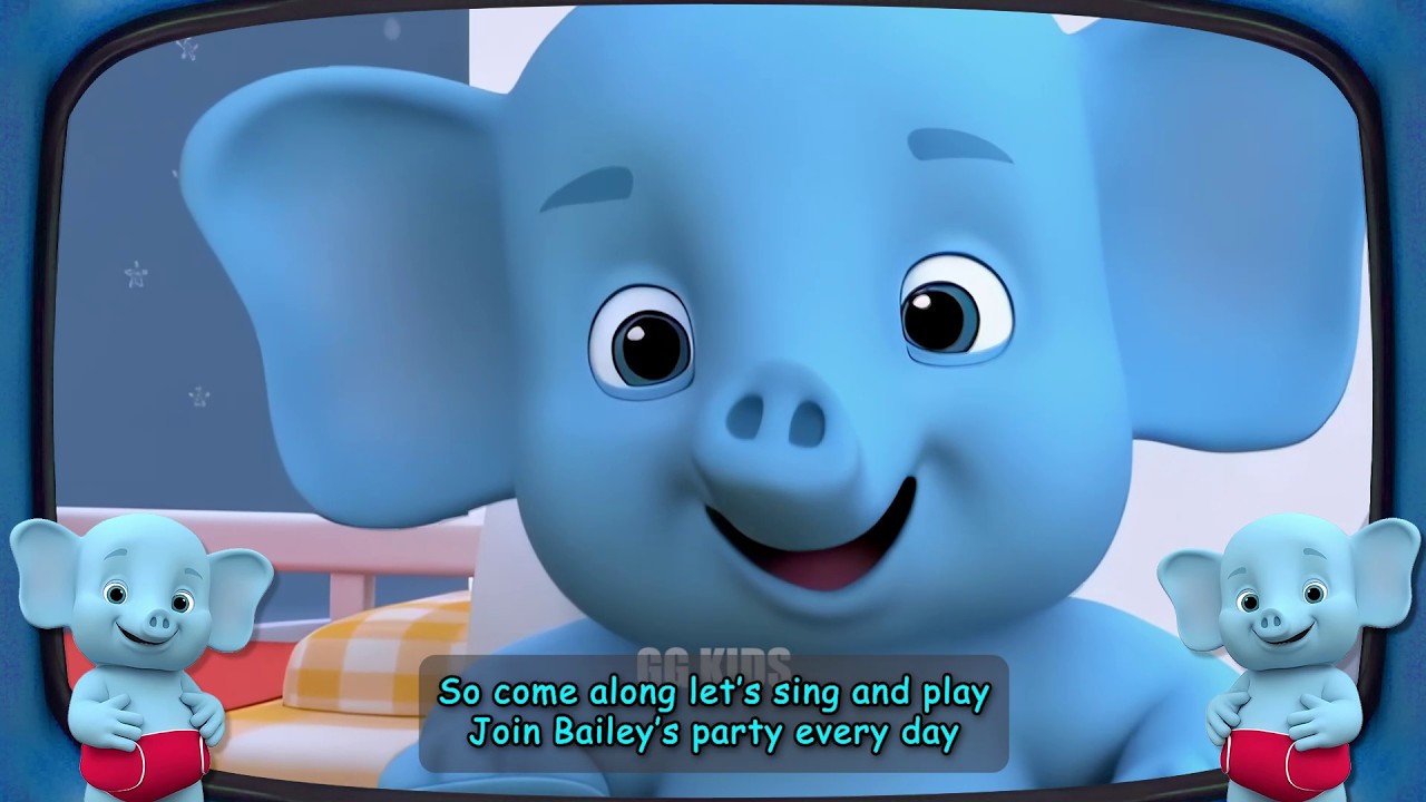 Word Party Bailey the Blue Elephant Song - YouTube