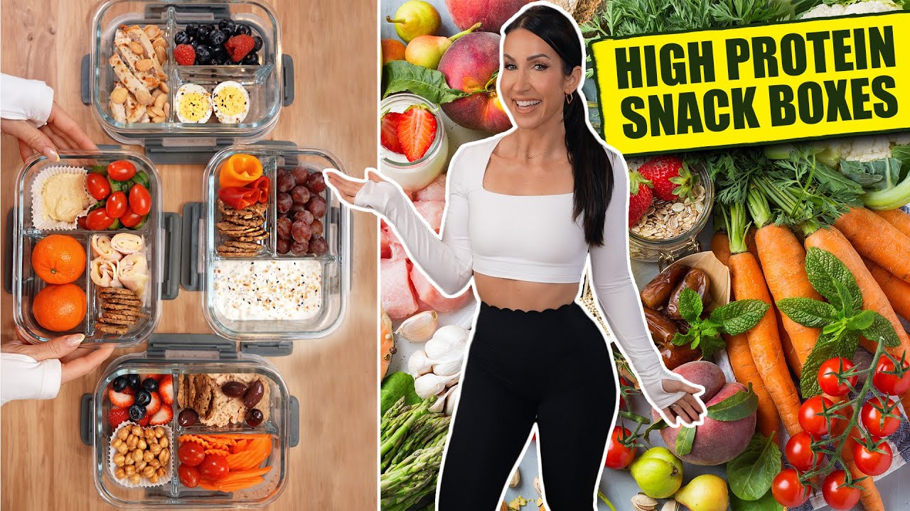 Preparing Healthy High Protein Snack Boxes - YouTube