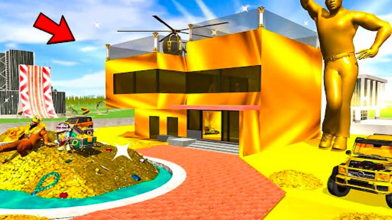 🤑Franklin's House Upgraded in GOLDEN HOUSE in Indian Bike Driving 3d ...