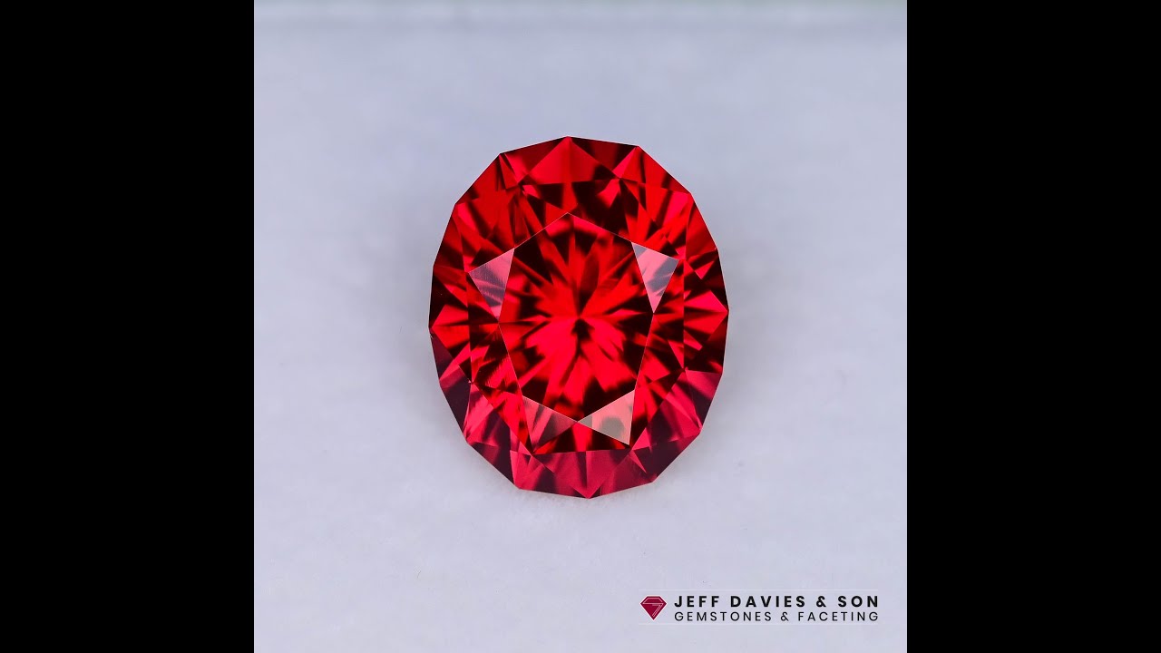 8.56ct Lab bright red Ruby - YouTube