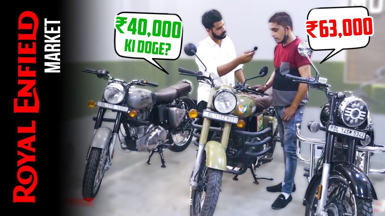 Visiting EVERY Shop of BIGGEST Royal Enfield market 🔥 to hunt the ...