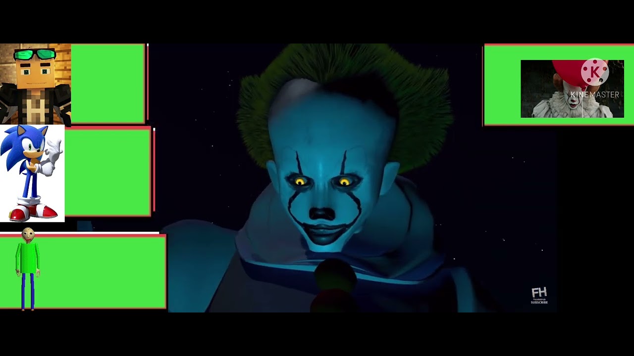 Steve sonic and baldi vs pennywise - YouTube
