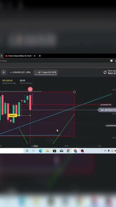 BINOMO DEMO TRADE how to analysis in 1minutes charts..coming Feb 25/ ...