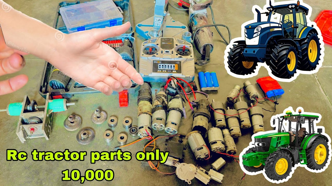I buy this RC tractor gear moter and 6chanel remote only 10,000 || DC ...