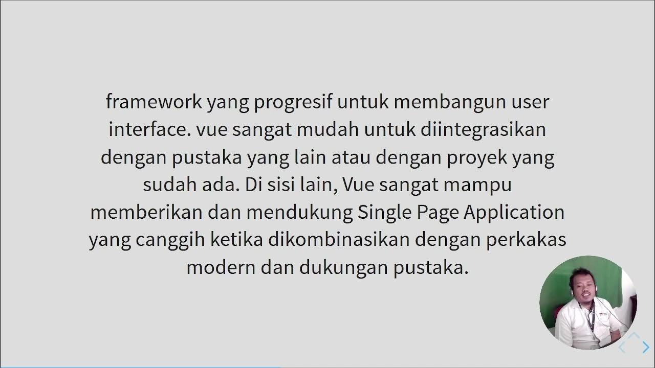 dasar dasar penggunaan vue js - YouTube