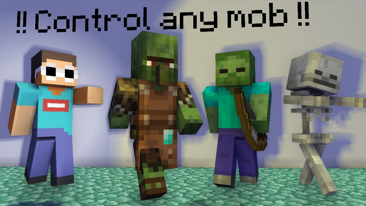 How to control any mob with walk animations!! || Minecraft || Anni boy ...