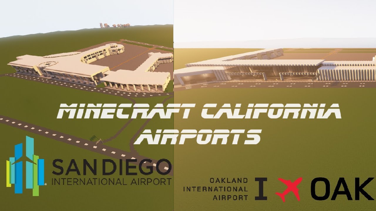 Minecraft California Airports Tour - YouTube
