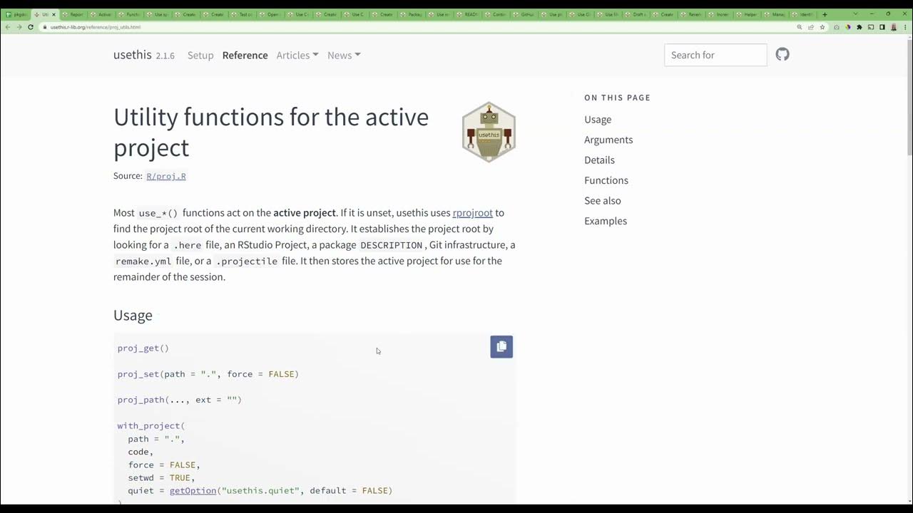 usethis docs: Package cleanup (pkgcreationdocs01) - YouTube