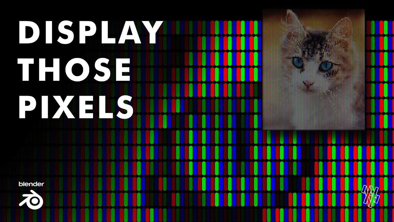 Pixelated RGB Display Shader - Blender Tuturial - YouTube