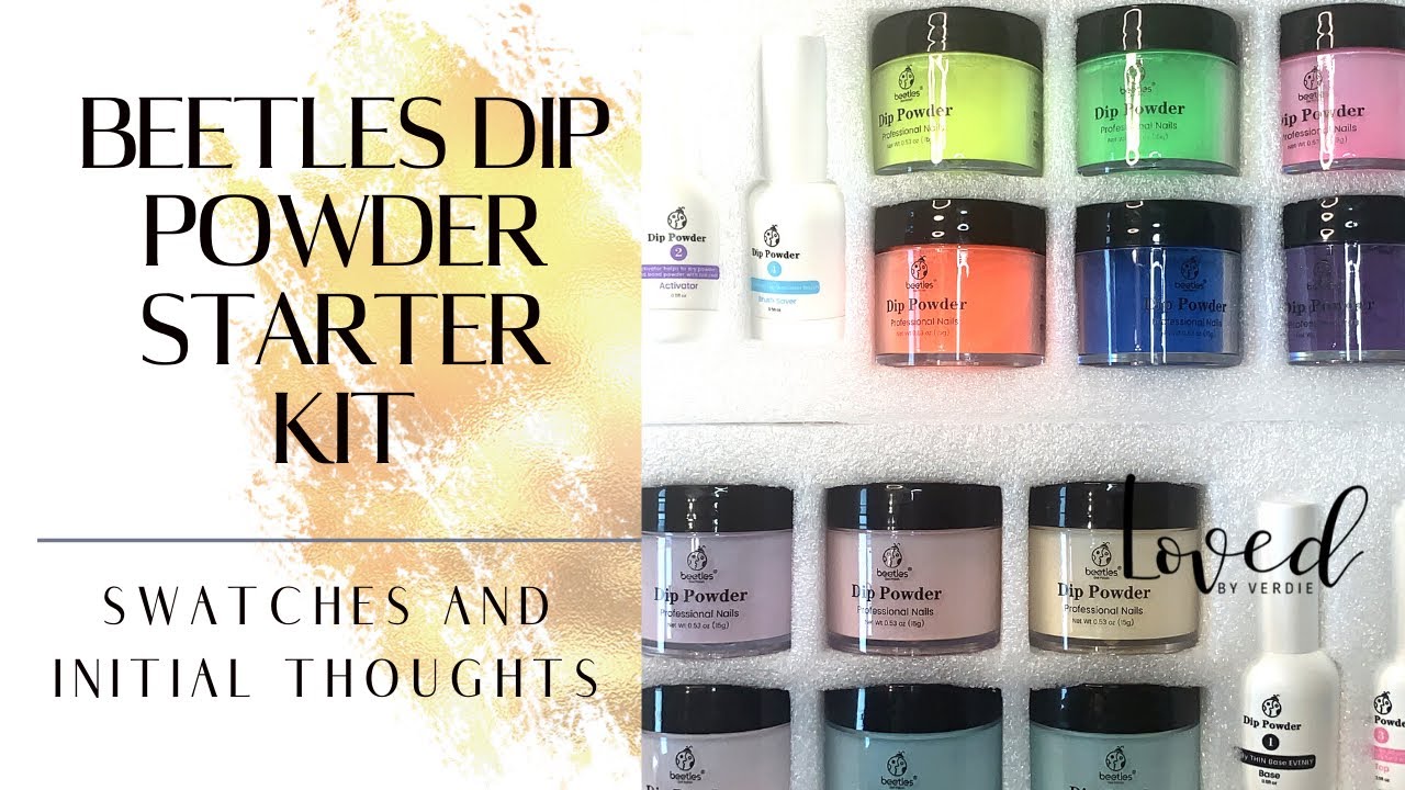 BEETLES DIP POWDER STARTER KIT. SWATCHES AND INITIAL THOUGHTS. SWATCHES ...