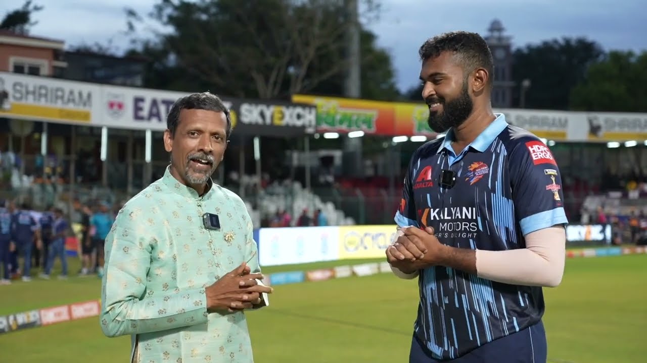 Srinivasa Murthy speaks to Rishi Bopanna | Maharaja Trophy KSCA T20 ...