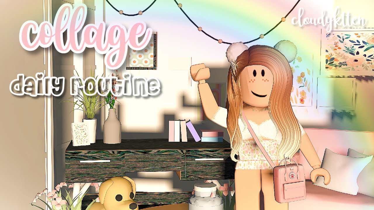 Day in the Life of a Collage Student | Bloxburg College Student ...
