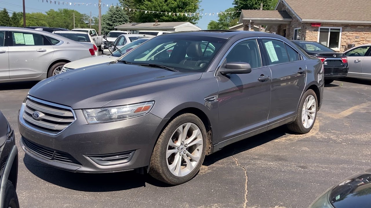 2013 Ford Taurus SEL Gray Charcoal Leather Power Sunroof CarzoneSales ...