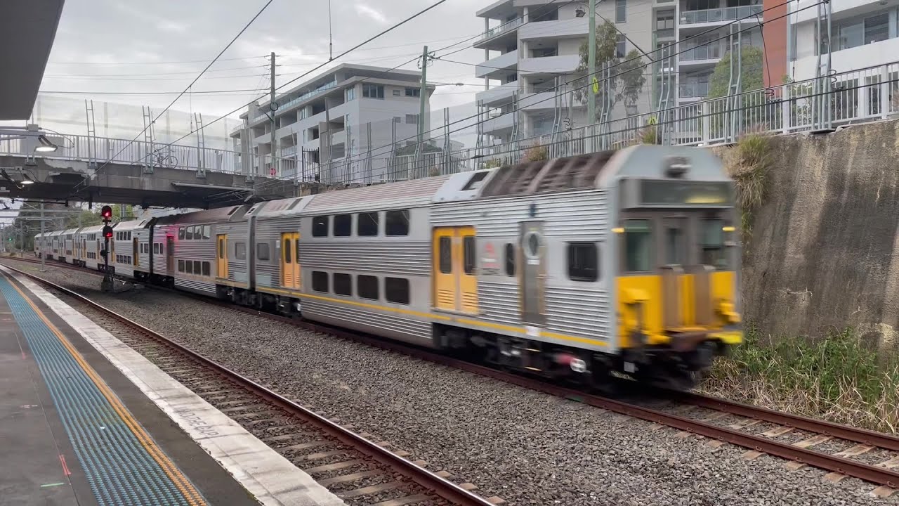 Sydney Trains K Set K65 Passes through Turella Railway Station - YouTube