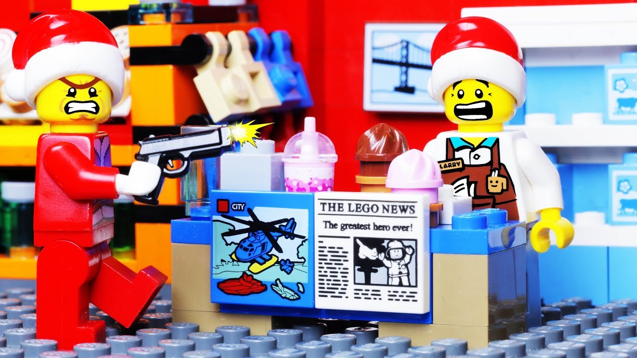 LEGO SANTA CLAUS SHOPPING ROBBERY FAIL - CHRISTMAS ANIMATION CARTOON ...