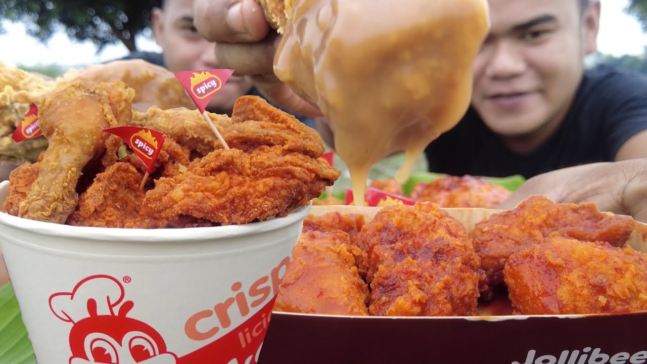 JOLLIBEE FRIED CHICKEN MUKBANG - YouTube