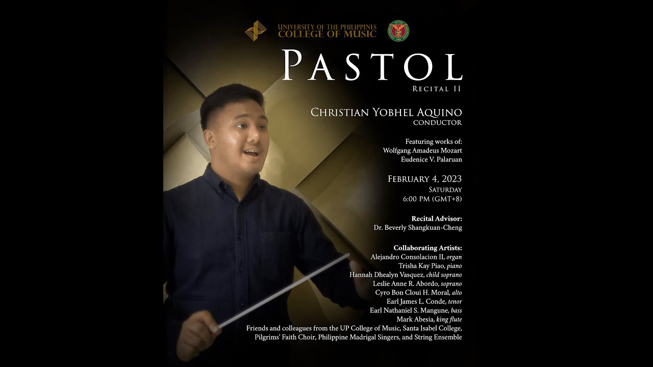Pastol Recital II Christian Yobhel Aquino Conductor High Resolution 4k ...