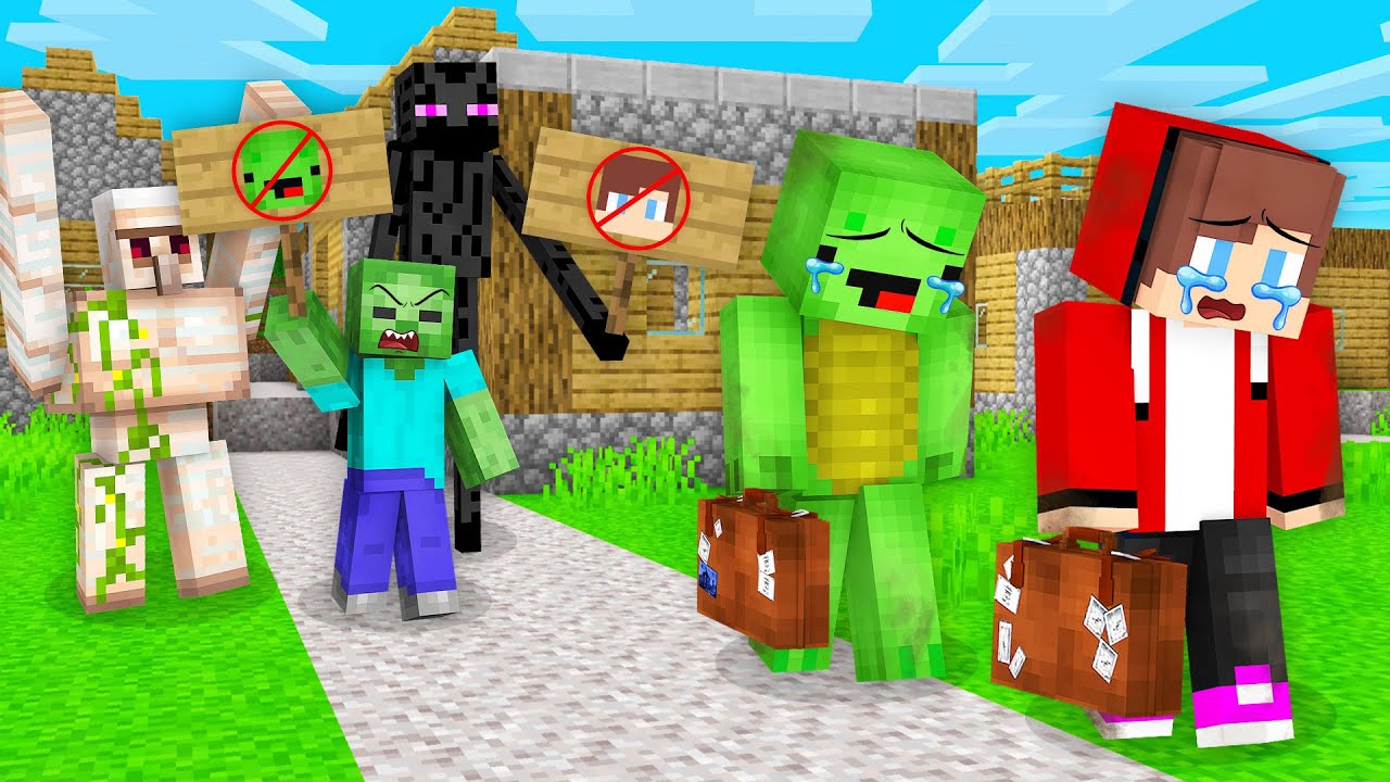Why Did Mobs Kick Mikey and JJ Out Of The Village in Minecraft? (Maizen) - YouTube