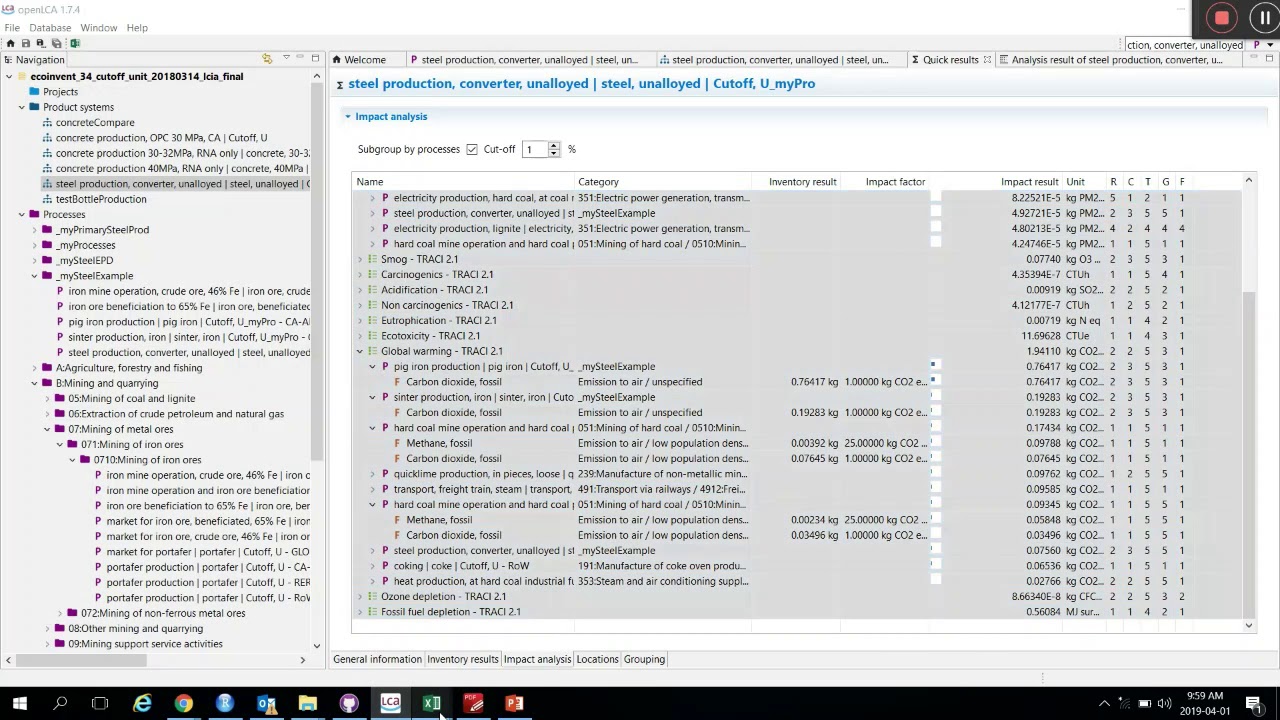 openLCA lessons- Part3a: understanding results - YouTube