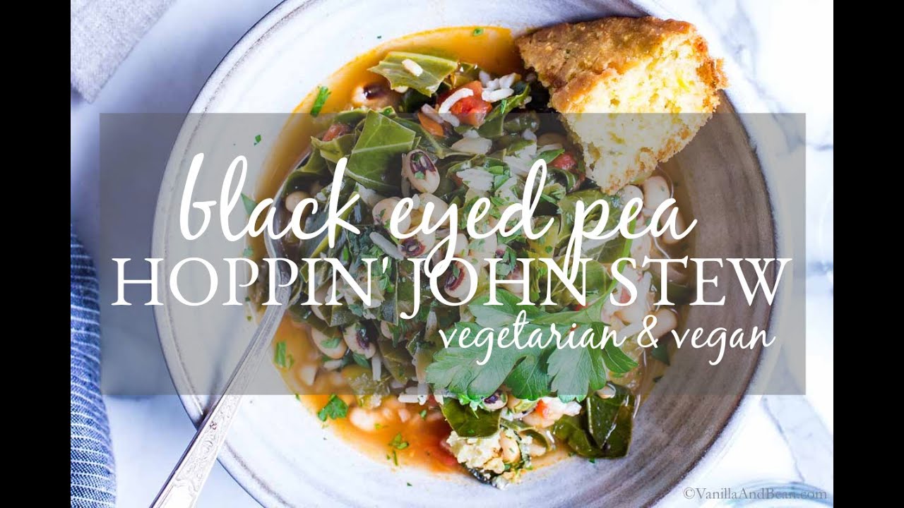 Vegetarian Black Eyed Pea Hoppin John Stew - YouTube