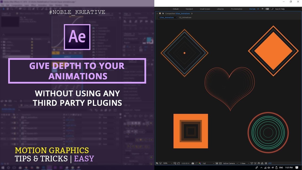 Give depth to your Animations in After Effects | No Plugin Required ...