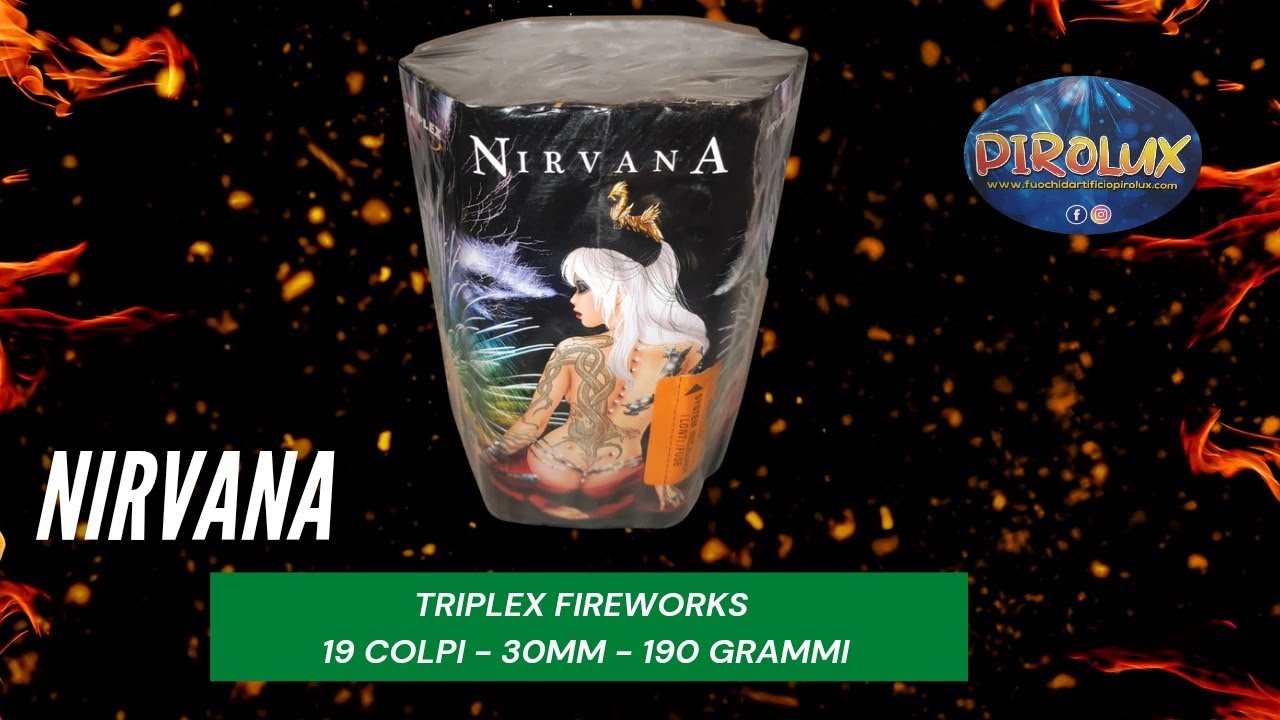 Test BATTERIA NIRVANA 30mm di TRIPLEX Fireworks - ESAGERATA! - YouTube