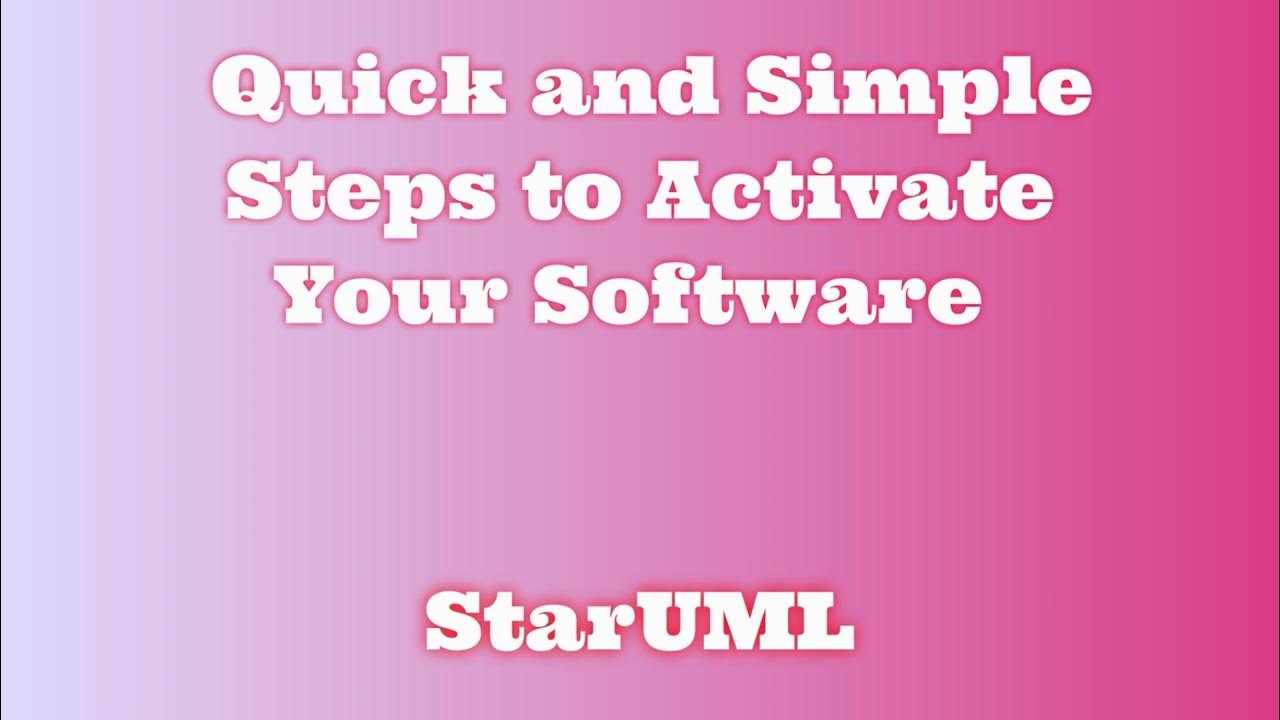 StarUML license: How to install StarUML activated | Download StarUML - YouTube