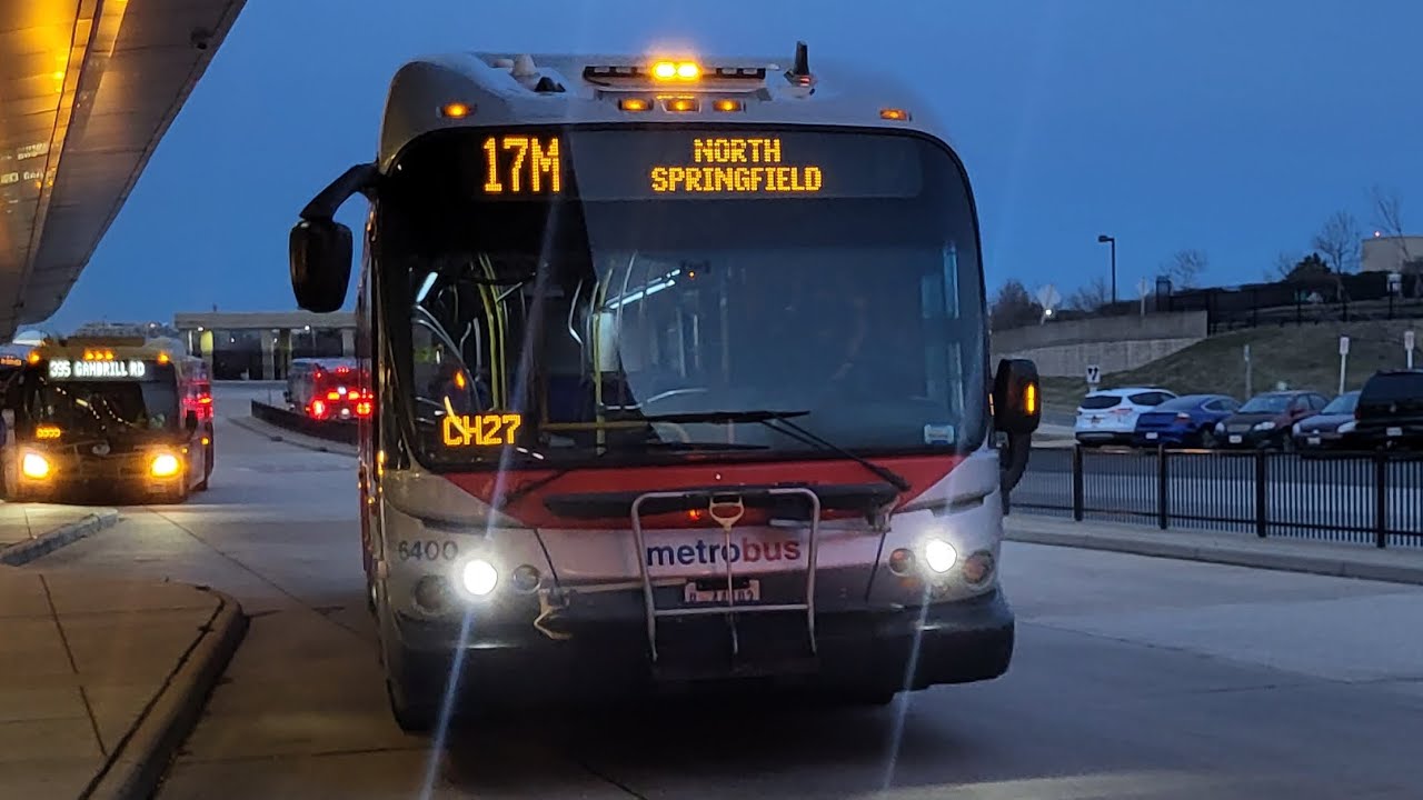 WMATA Metrobus 2008 New Flyer DE40LFA #6400 Route 17M - YouTube