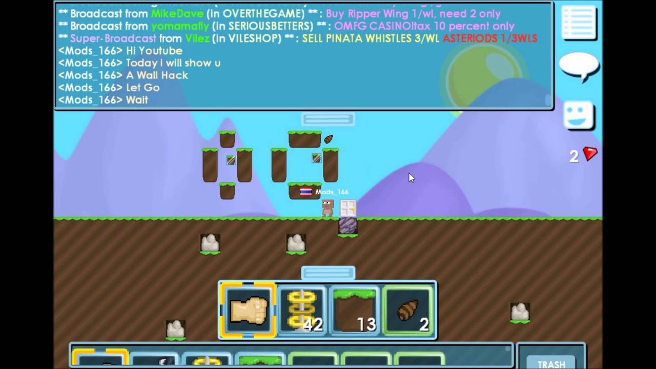 Growtopia Hack | Wall Hack - YouTube