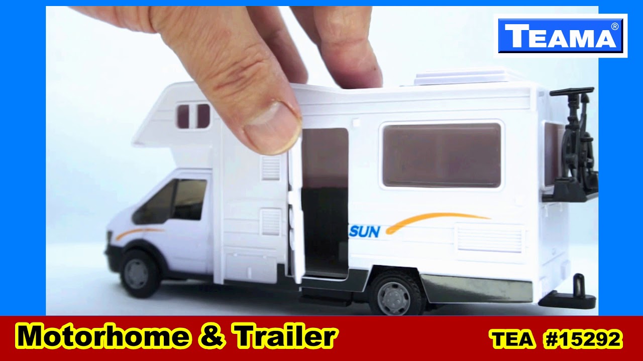 Teama Toys Motorhome & Trailer - YouTube