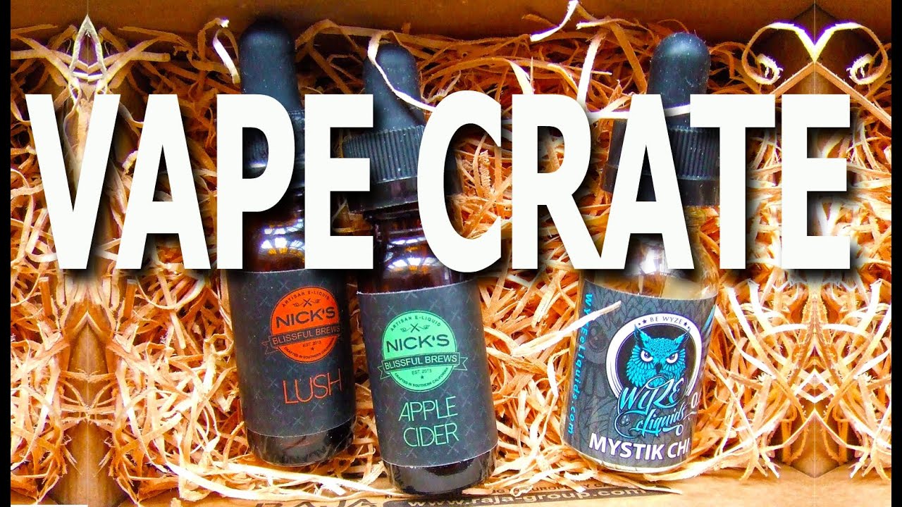 Review of Vape Crate its a Box Full of e-juice e-liquid by subscription ...
