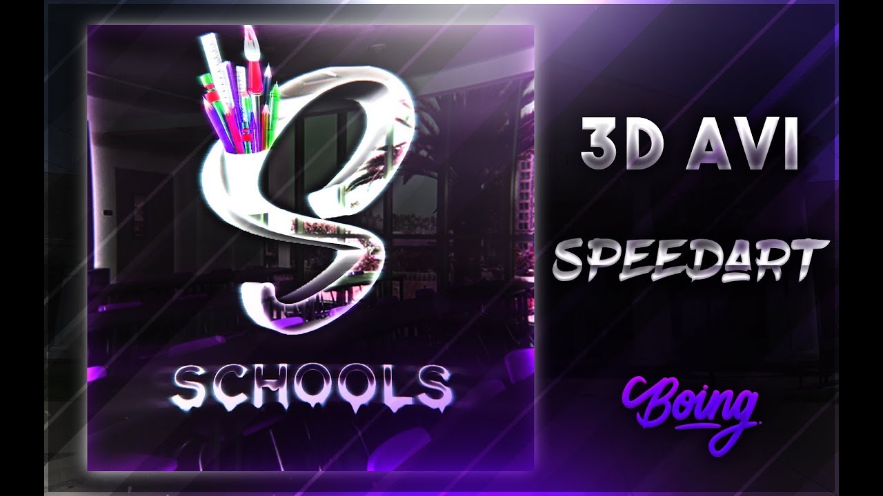 3D AVI Speedart- Schools AVI/Logo! - YouTube
