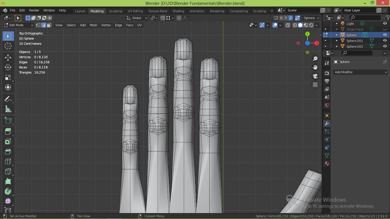 Modeling without sculpting Ep.12 : Fingers Topology - YouTube
